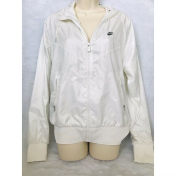 Nike | Jackets & Coats | Nike Windrunner White Track Jacket Wind ...